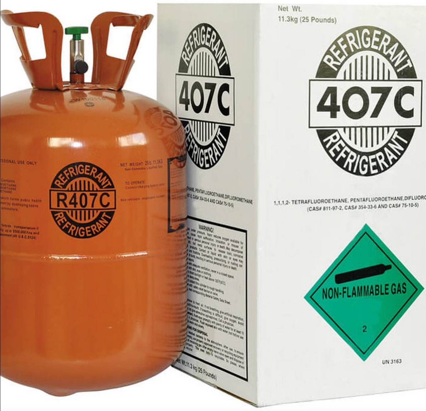 Buy Online 407C Refrigerant 25lb - Refrigerants Center, inc